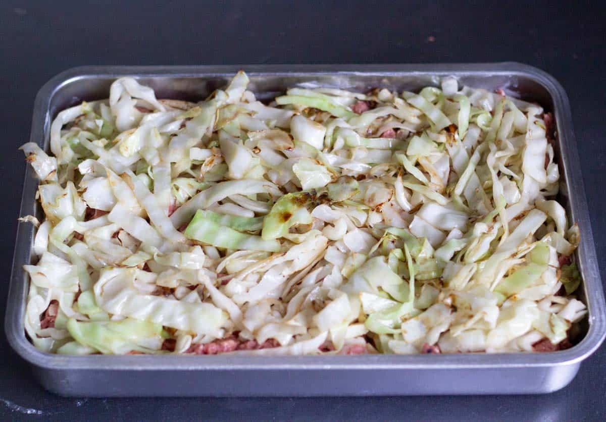 Caramelized Cabbage Meatloaf - Swedish Kålpudding - Wild Nordic Kitchen