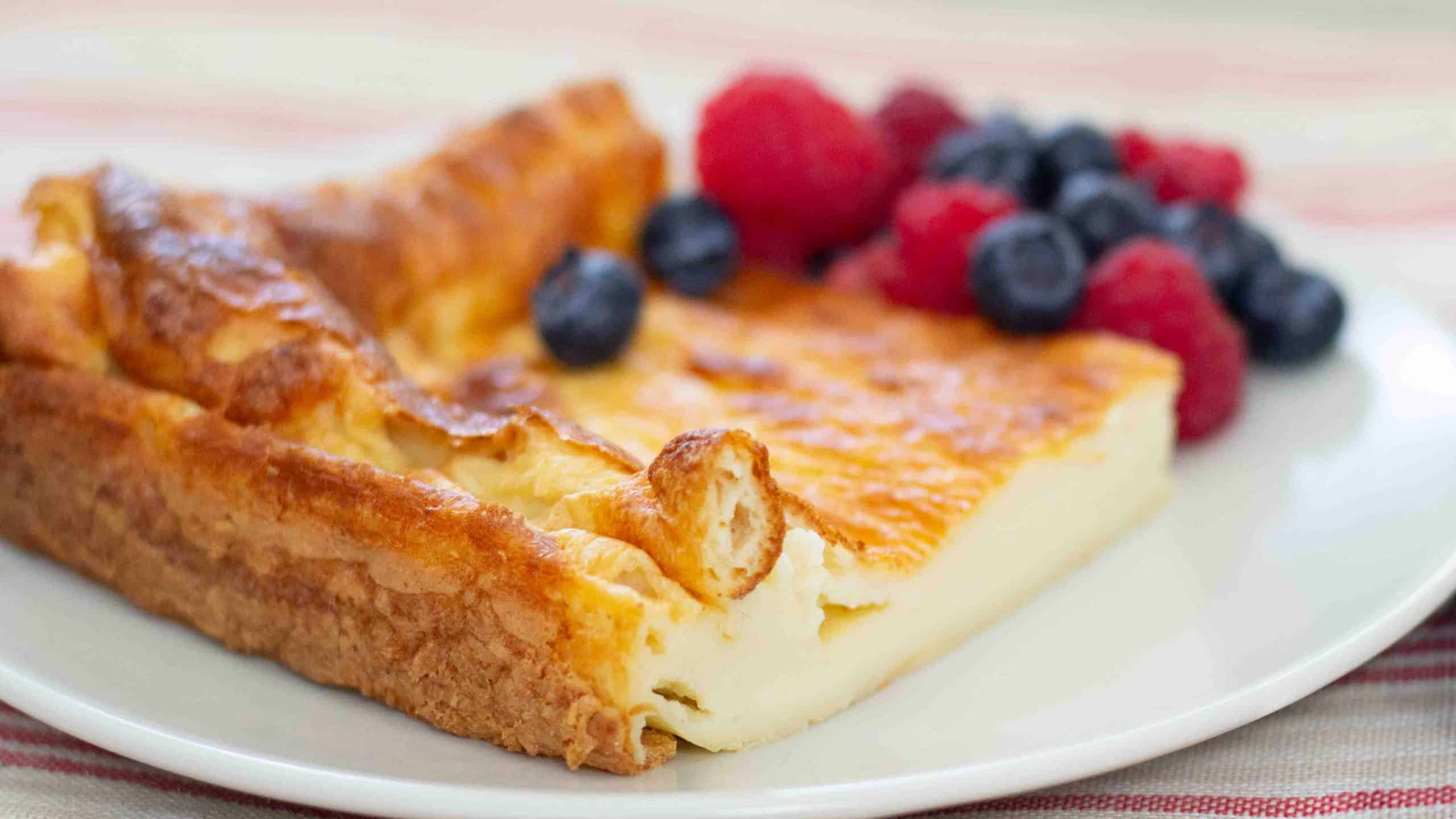 Swedish Oven Baked Pancake Traditional Dish