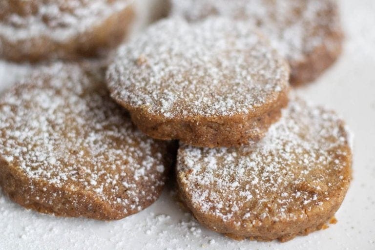 Easy Gingerbread Shortbread Cookies - Wild Nordic Kitchen
